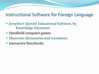 Technology in Foreign and Second Langauge Instruction | PPT