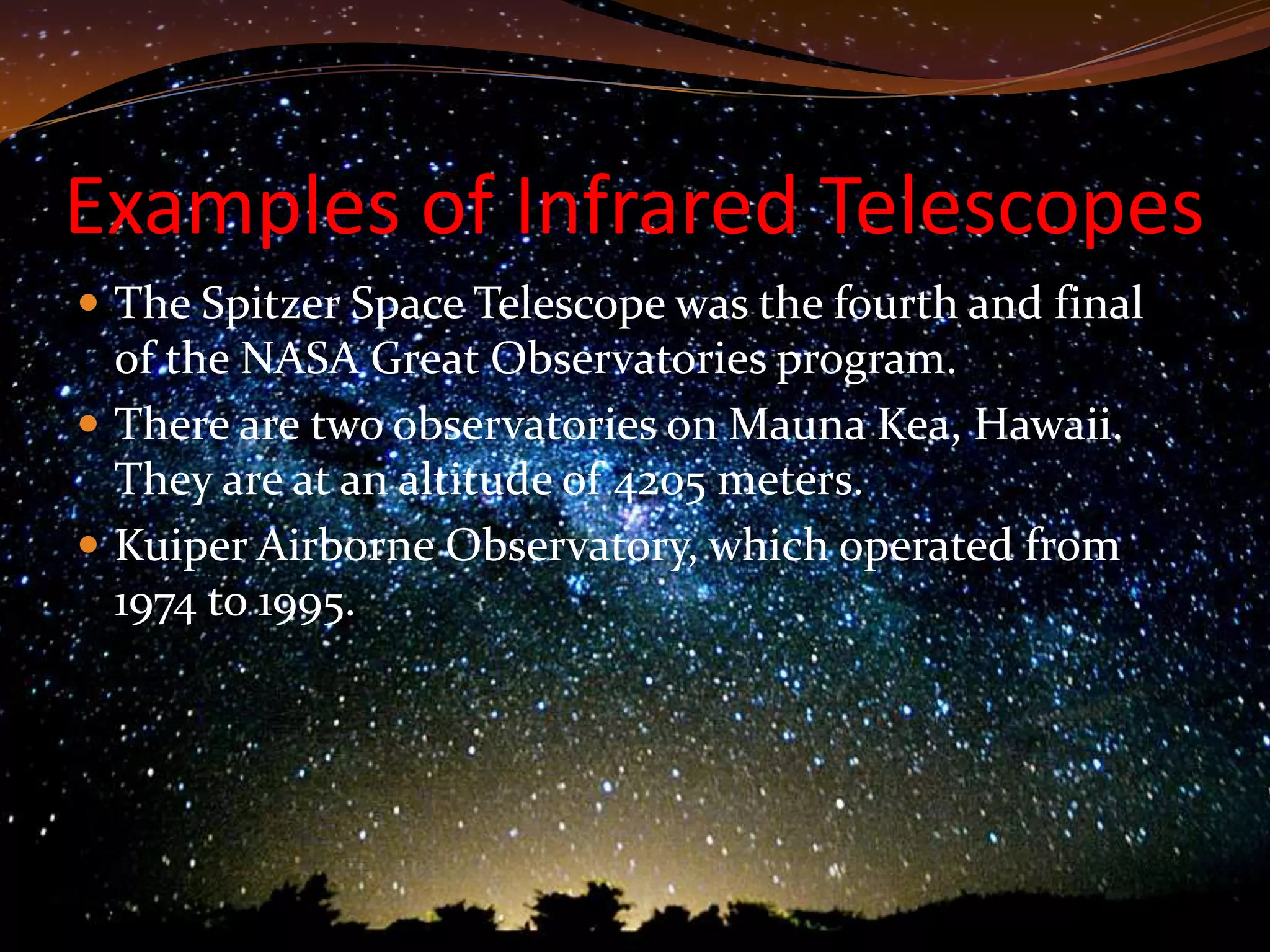 Finished infrared telescope project power point | PPTX