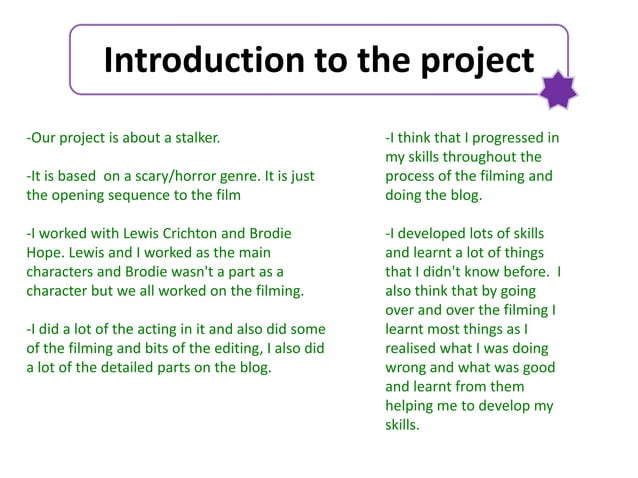 Finished Media Work Final Draft | PPTX