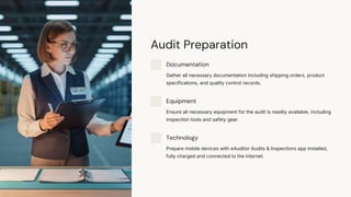 Finished Product Dock Audit Checklist with eAuditor Audits ...