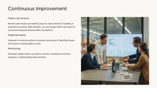 Finished Product Dock Audit Checklist with eAuditor Audits ...