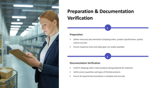 Finished Product Dock Audit Checklist with eAuditor Audits ...