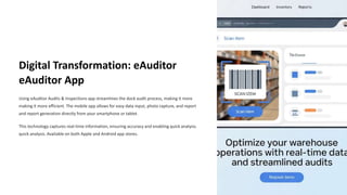 Finished Product Dock Audit Checklist with eAuditor Audits ...