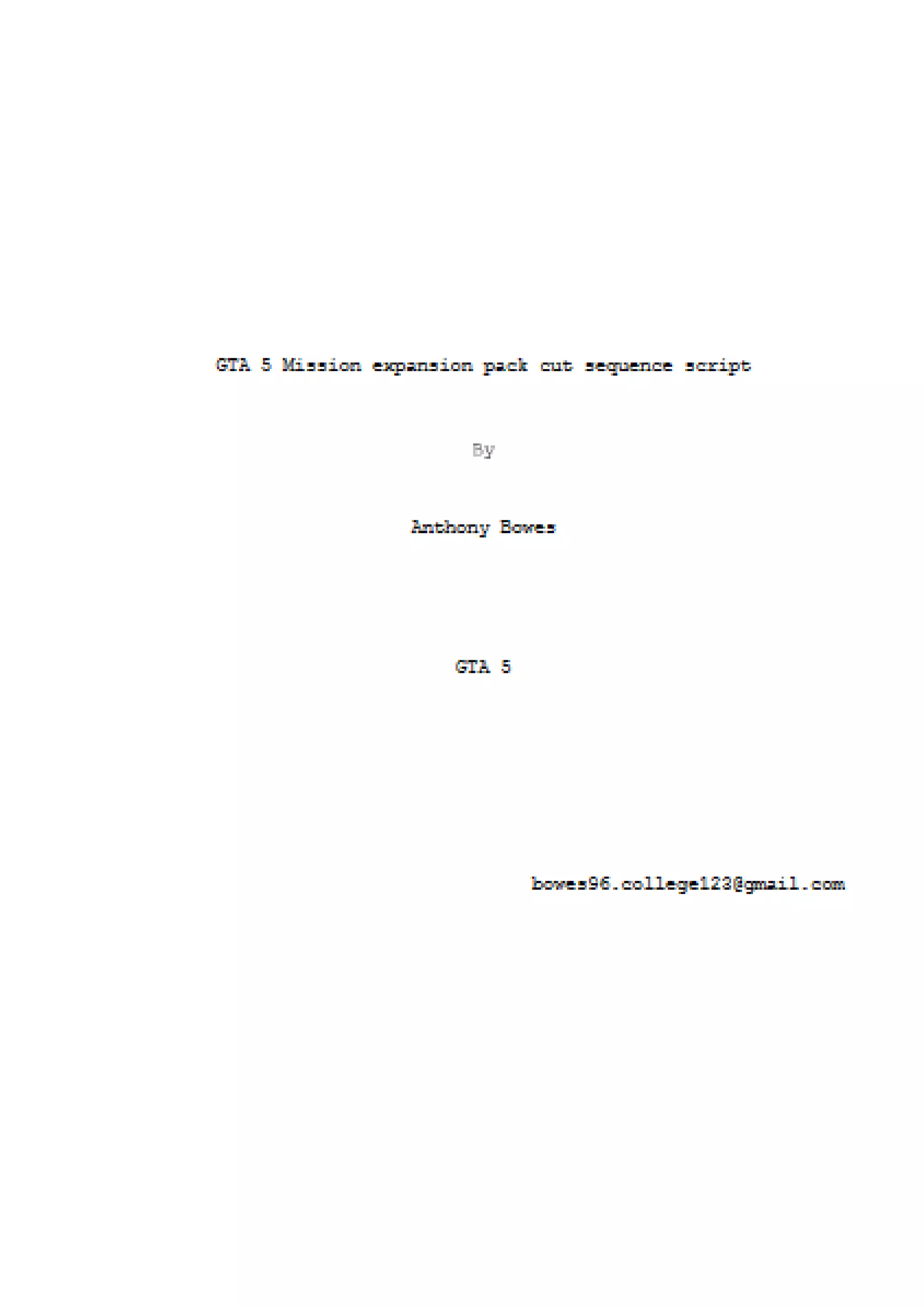 Finished script | DOCX
