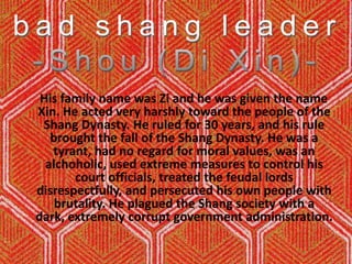 Shang Dynasty | PPTX