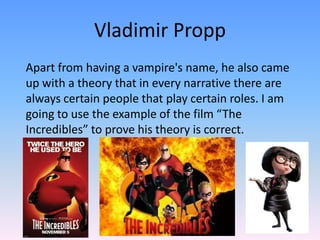 Vladimir Propp's and Tzvetan Todorov’s Narrative Theory | PPTX