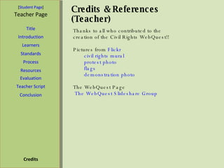 Civil Rights WebQuest | PPT | Educational Assessment | Education