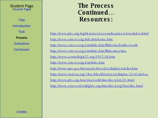 Civil Rights WebQuest | PPT