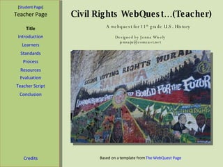 Civil Rights WebQuest | PPT