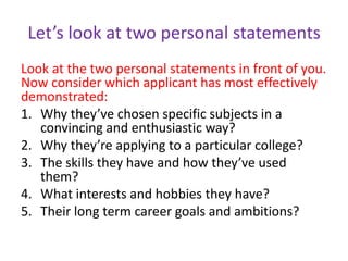 Finished+writing+an+effective+personal+statement | PPTX