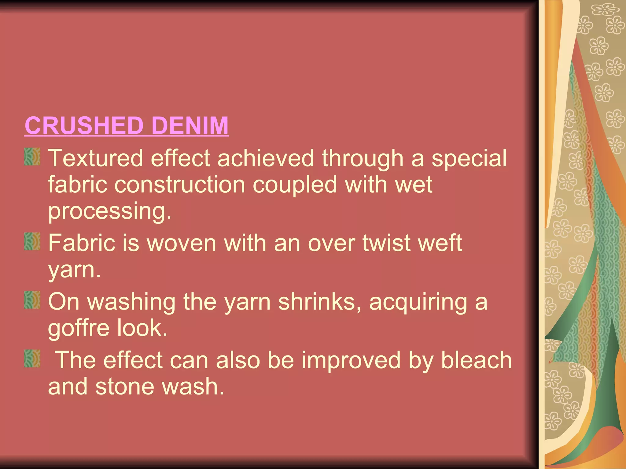 Finishing denim washing | PPT