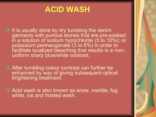 Finishing denim washing | PPT