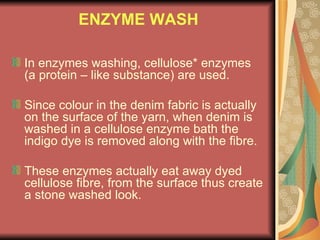 Finishing denim washing | PPT