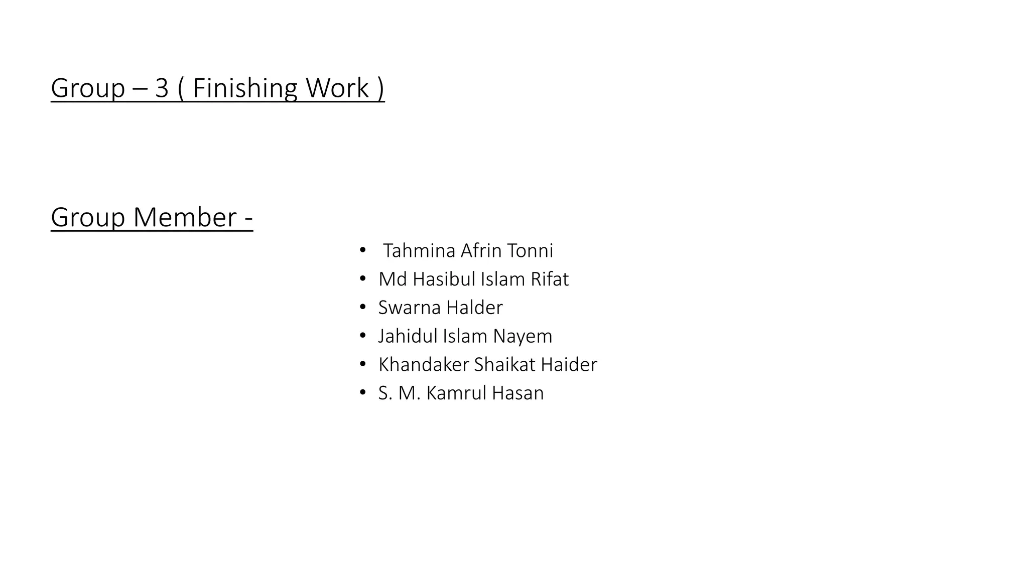 Finishing work,Construction workshop. | PPTX