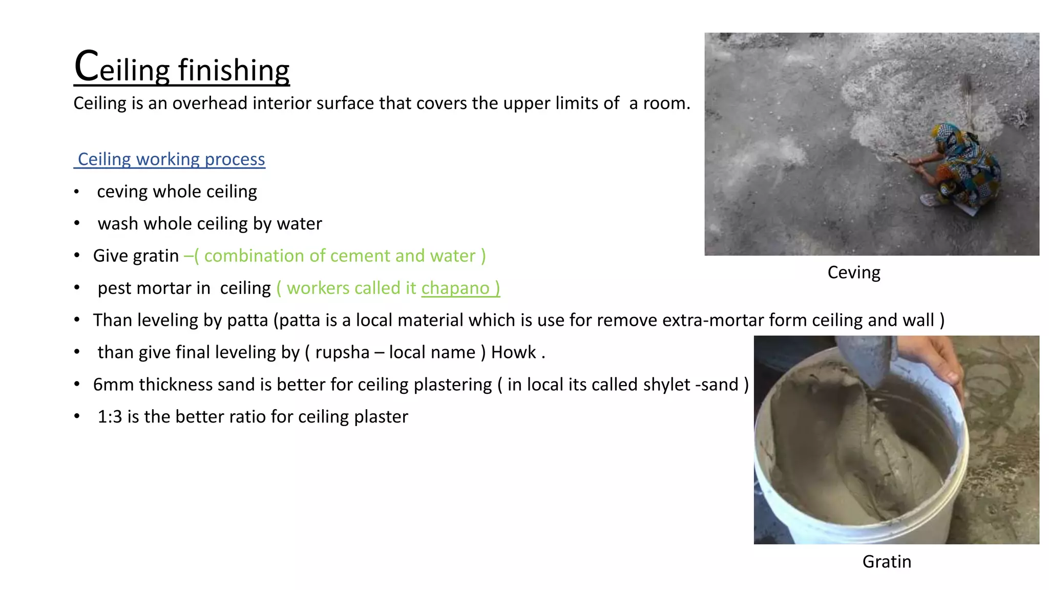 Finishing work,Construction workshop. | PPTX