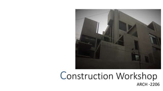 Finishing work,Construction workshop. | PPTX