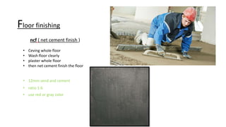 Finishing work,Construction workshop. | PPTX