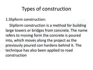 Finishing and other methods of construction, scaffolding, shoring ...