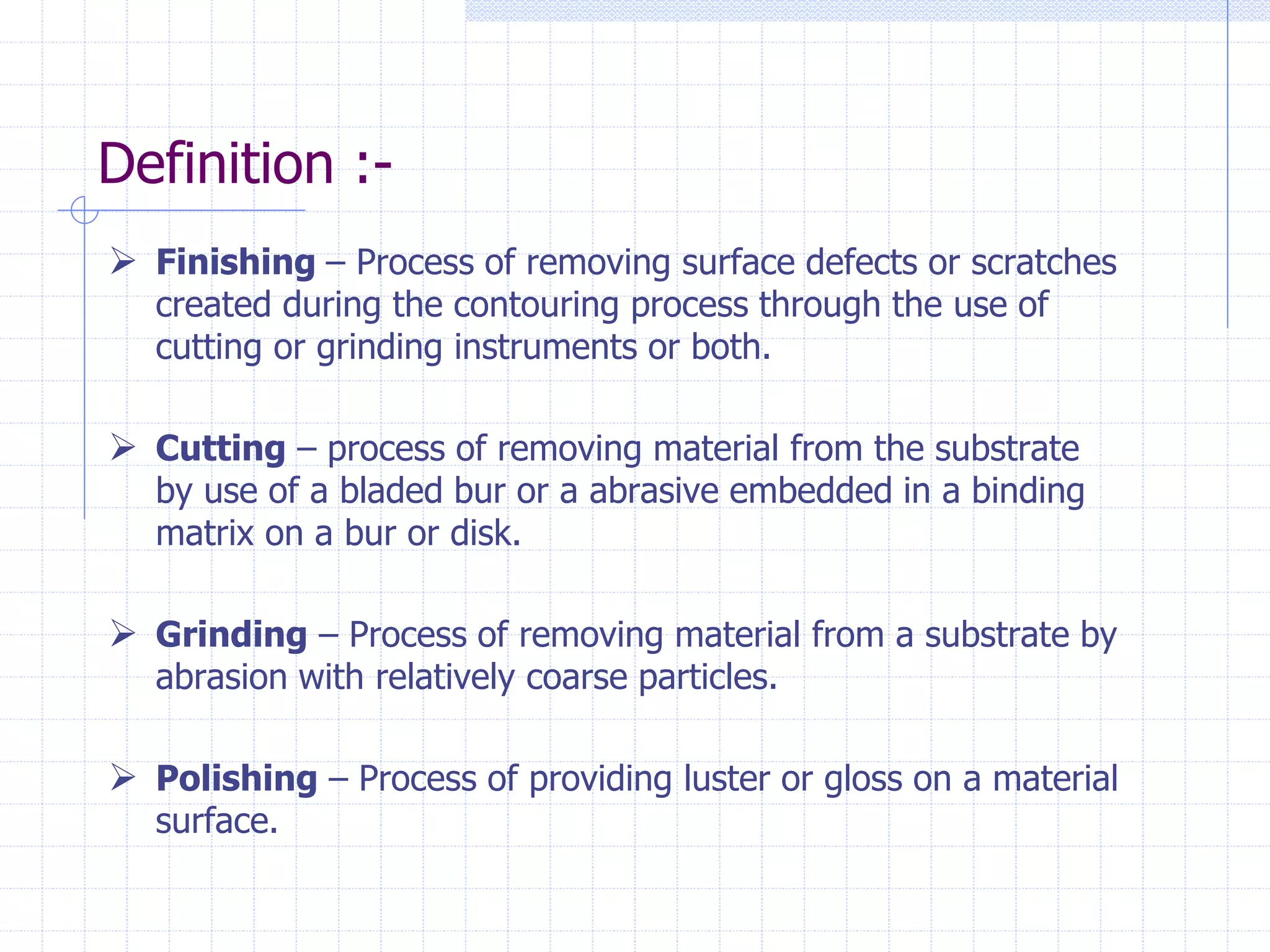 FINISHING AND POLISHING agents.ppt