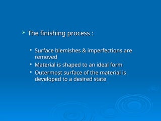 Finishing and Polishing of Restorations. | PPT