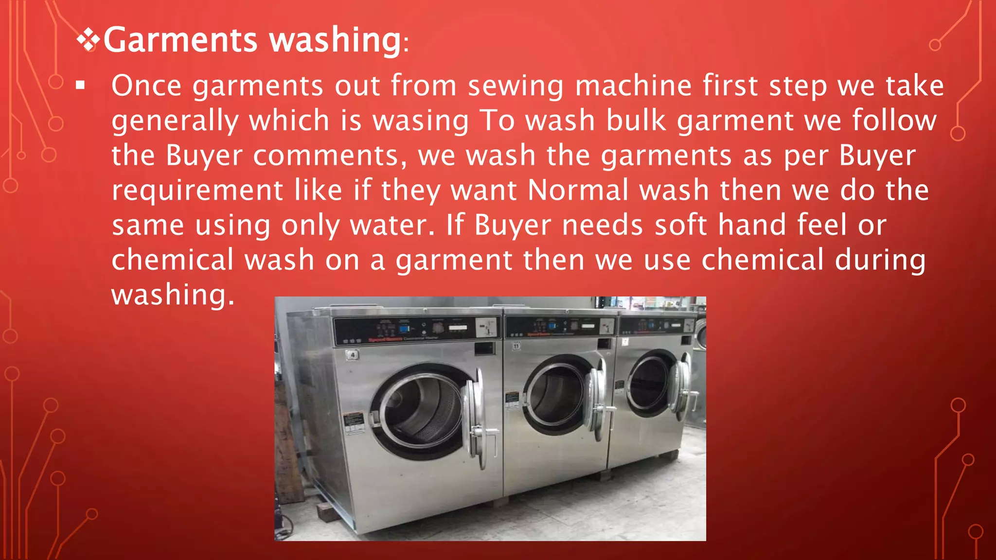 Finishing department of a garments industry | PPTX