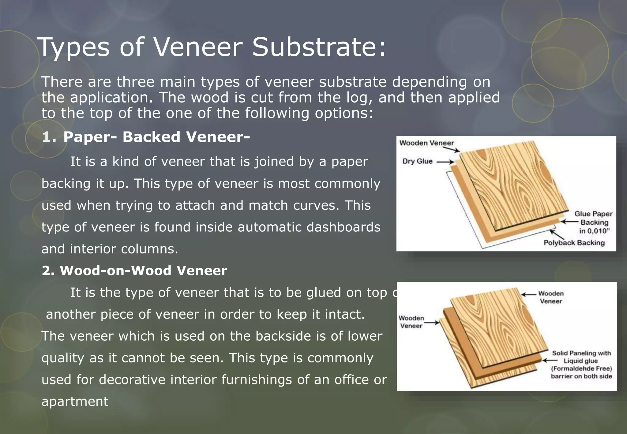 LAMINATES AND VENEER | PPTX