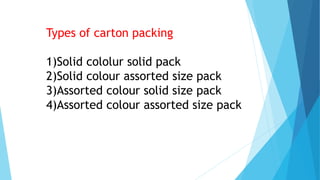 Finishing & packaging | PPTX