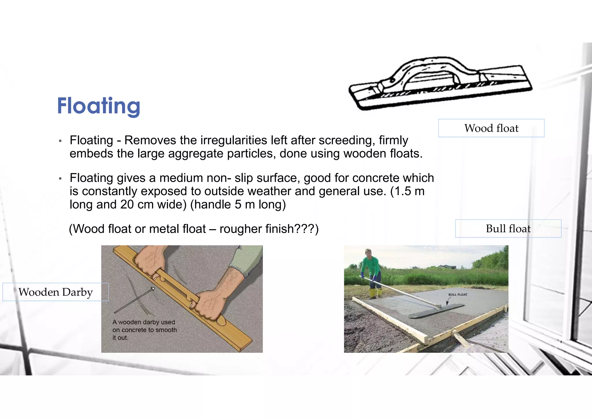 Finishing process of concrete | PDF