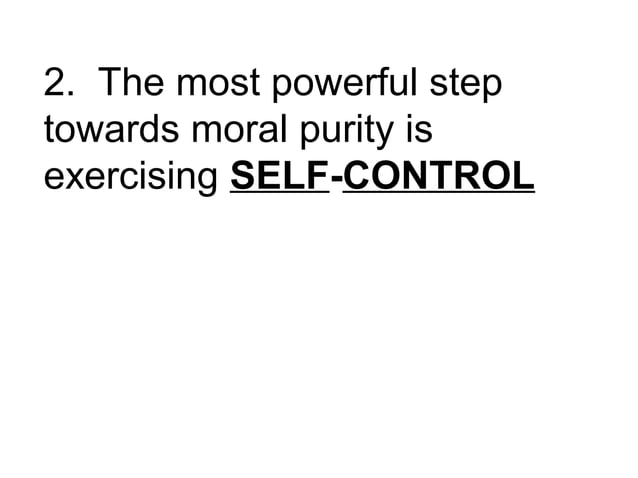 Finishing strong 8 moral purity | PPT