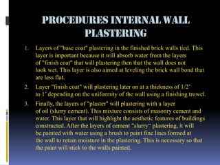 Finishing works (Building Construction) | PPTX