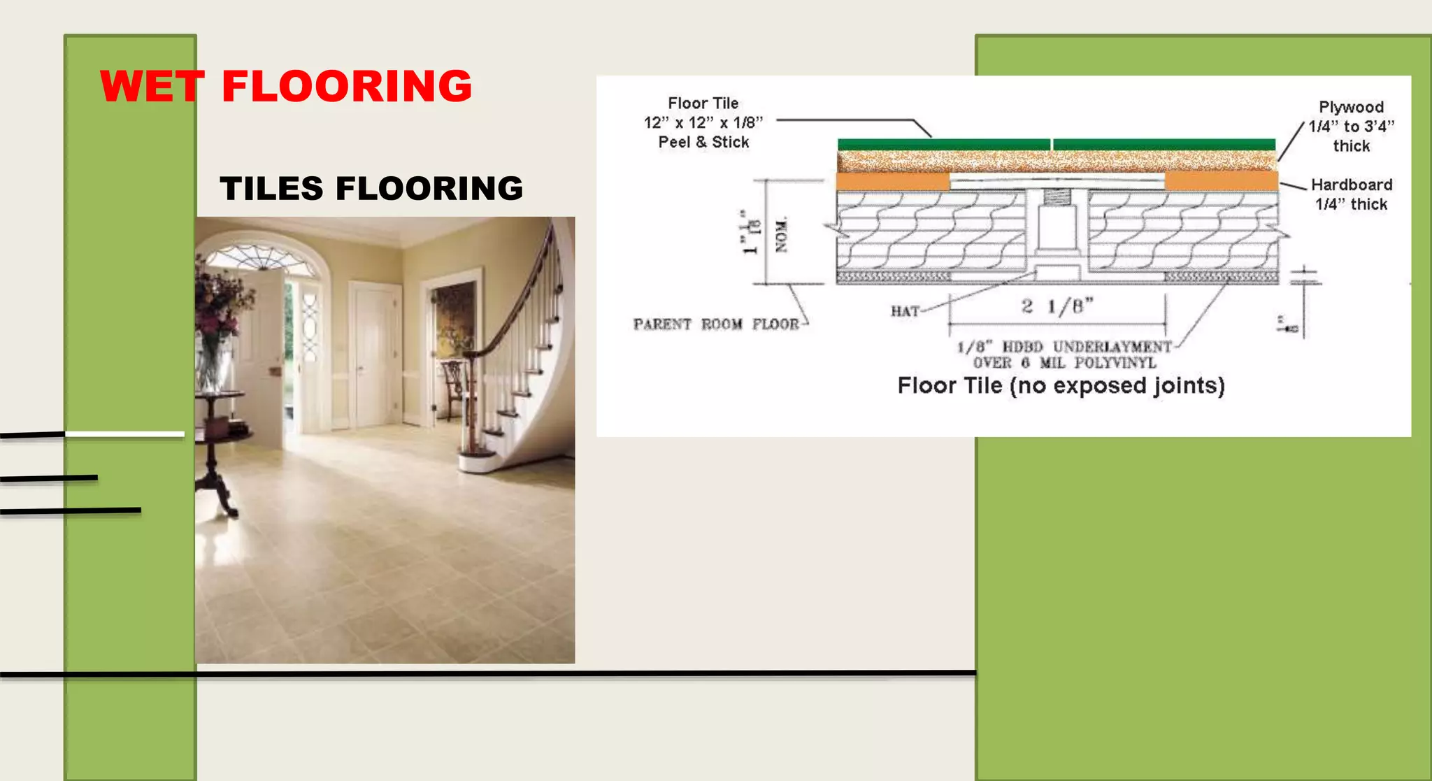 Finishing works detail of residence building | PPTX