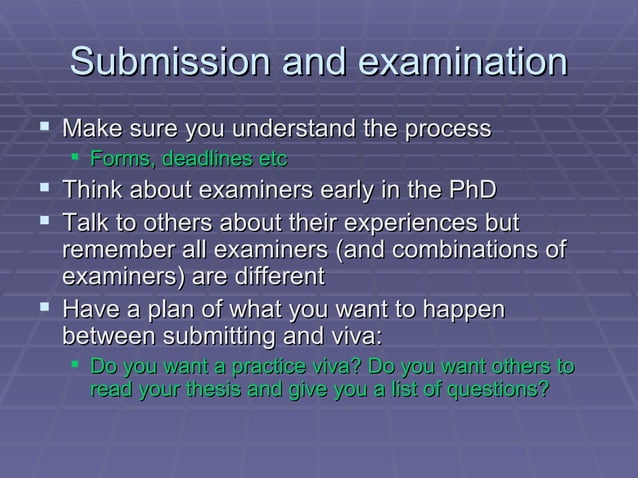 PhD Seminar 2009: finishing your PhD | PPT