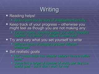PhD Seminar 2009: finishing your PhD | PPT