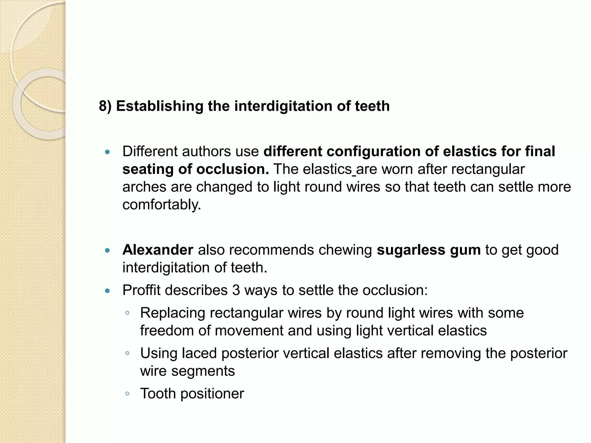 finishing and detailing in orthodontics | PPTX