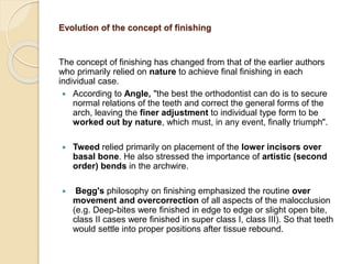 finishing and detailing in orthodontics | PPTX