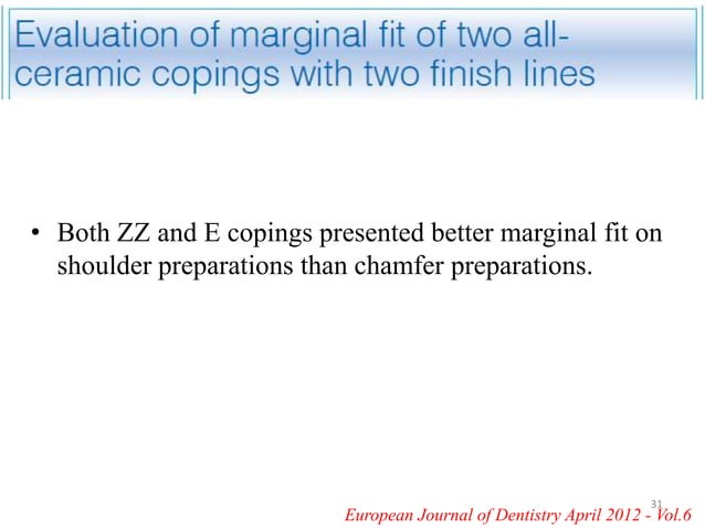 Finish lines (3) final | PPTX | Dental Health | Diseases and Conditions