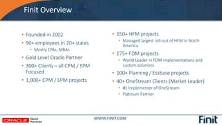 Finit - Creative Solutions for FX Analysis in HFM | PPT
