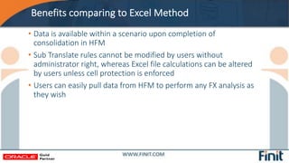 Finit - Creative Solutions for FX Analysis in HFM | PPT