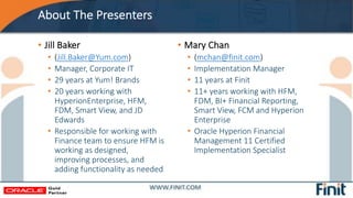 Finit - Creative Solutions for FX Analysis in HFM | PPT
