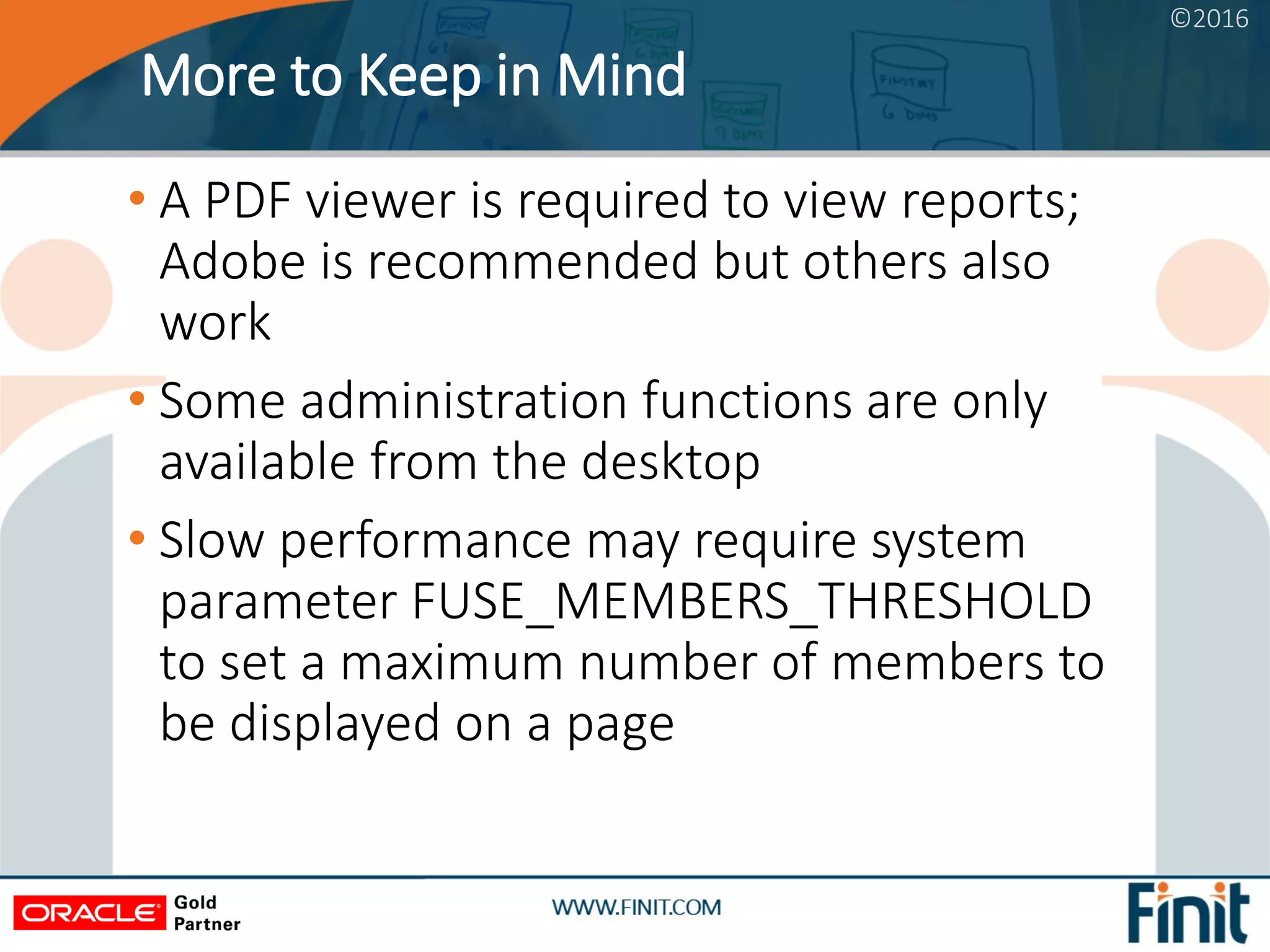 Finit Hyperion Planning & PBCS Simplified User Interface | PDF