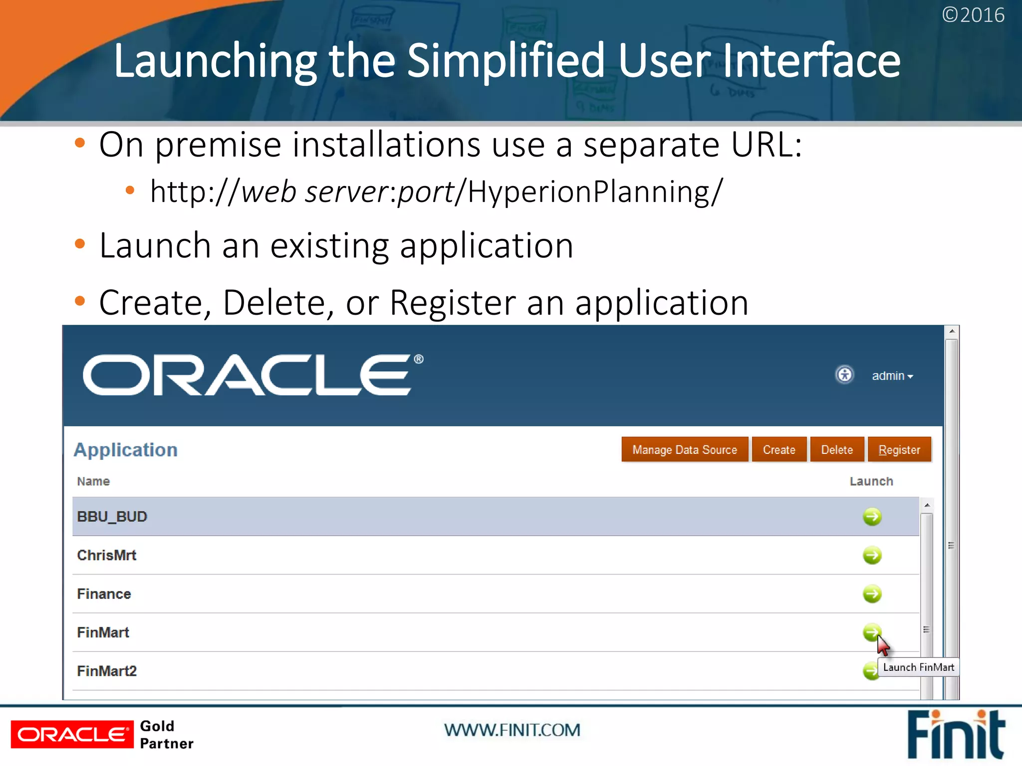 Finit Hyperion Planning & PBCS Simplified User Interface | PDF