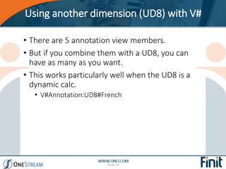 Finit OneStream - What's Possible Part II | PDF