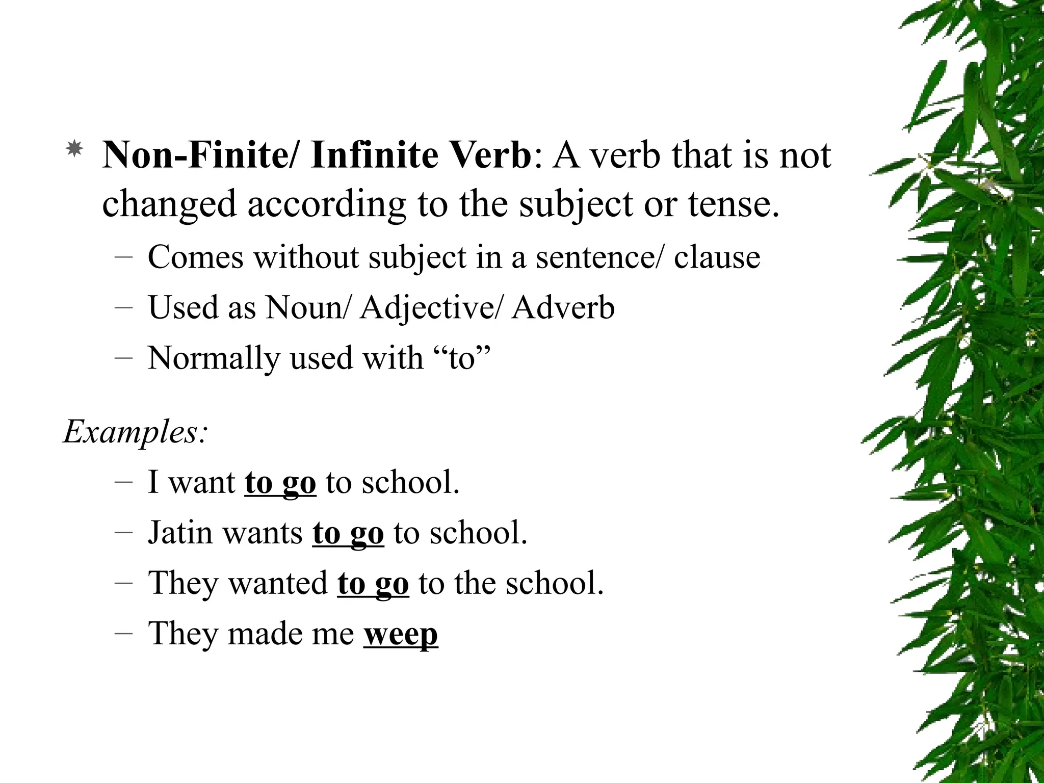 finite-and-non-finite-verbs.ppt kls xii. | PPT