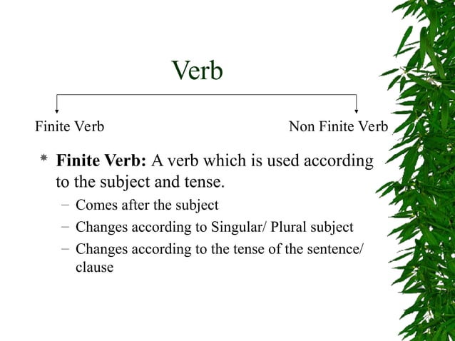 finite-and-non-finite-verbs.ppt kls xii. | PPT