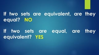 Finite and Infinite_Equal and Equivalent_Ways of naming sets | PDF