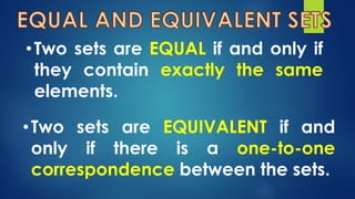 Finite and Infinite_Equal and Equivalent_Ways of naming sets | PDF