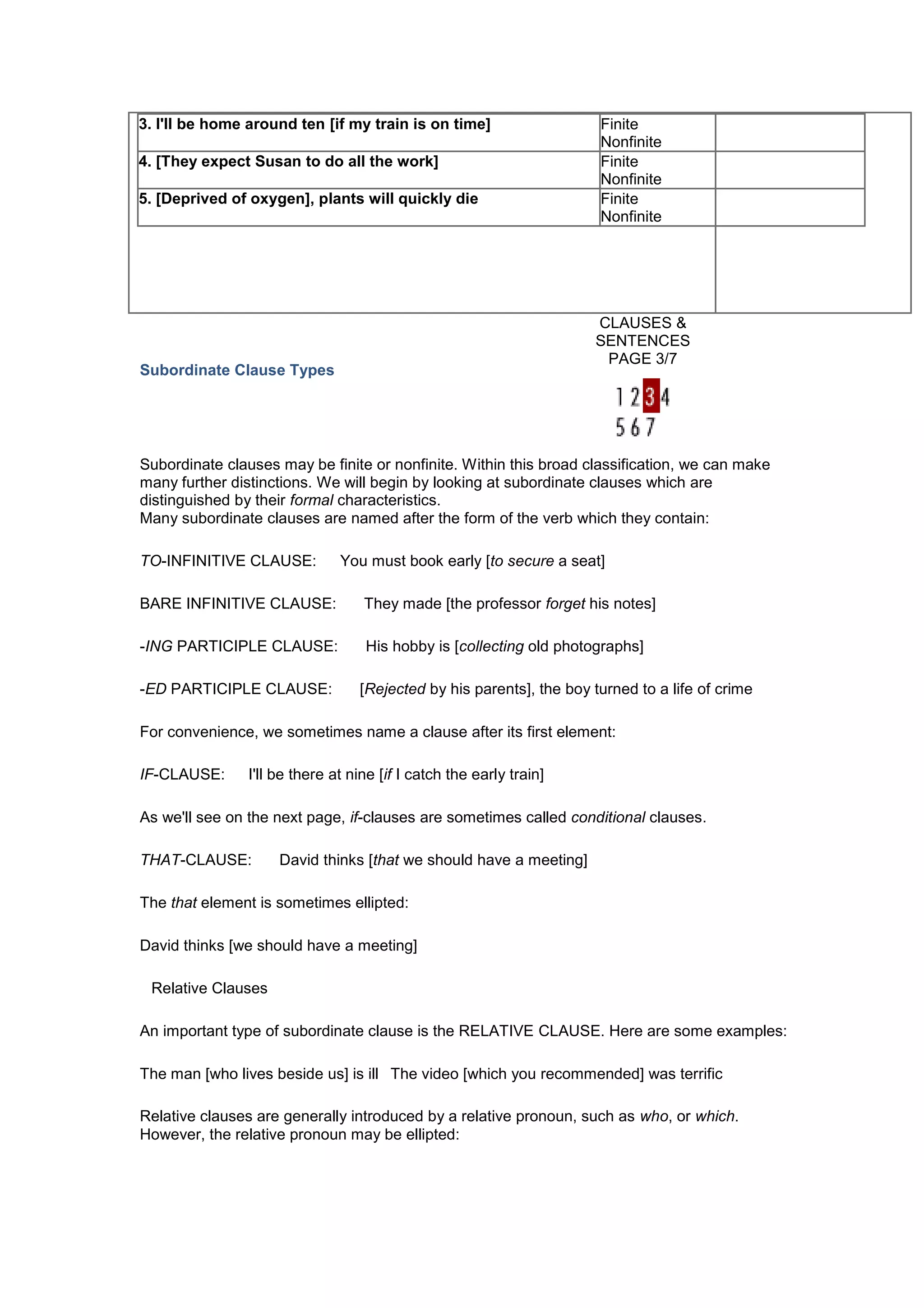 Finite and nonfinite clauses | DOCX