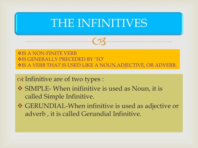 Finite and Non-finite Verbs | PPTX