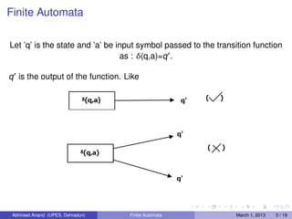 Finite automata | PDF