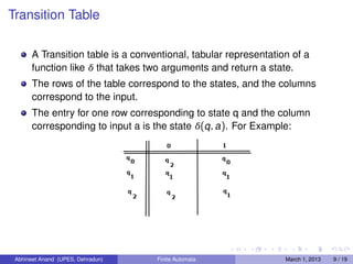 Finite automata | PDF